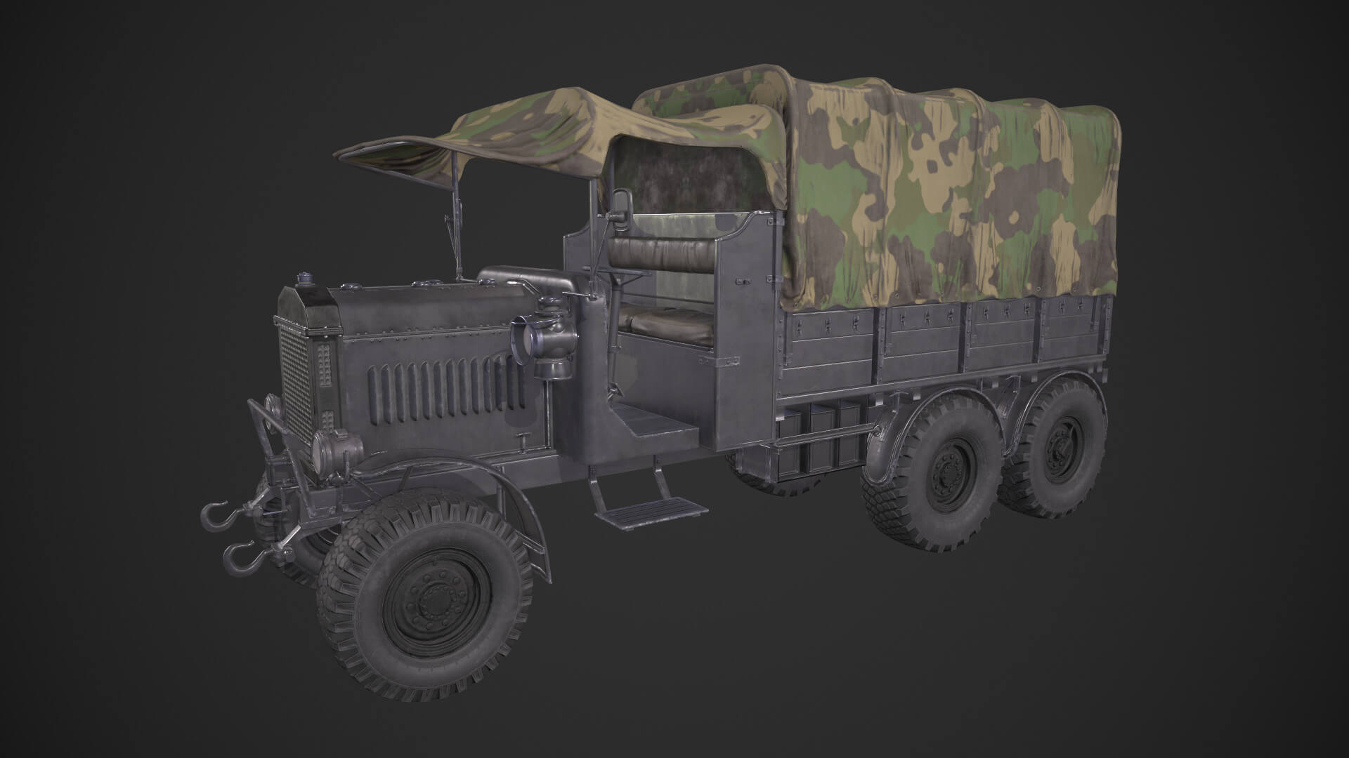 Vintage Utility Truck - 3D Model by yn-delmund