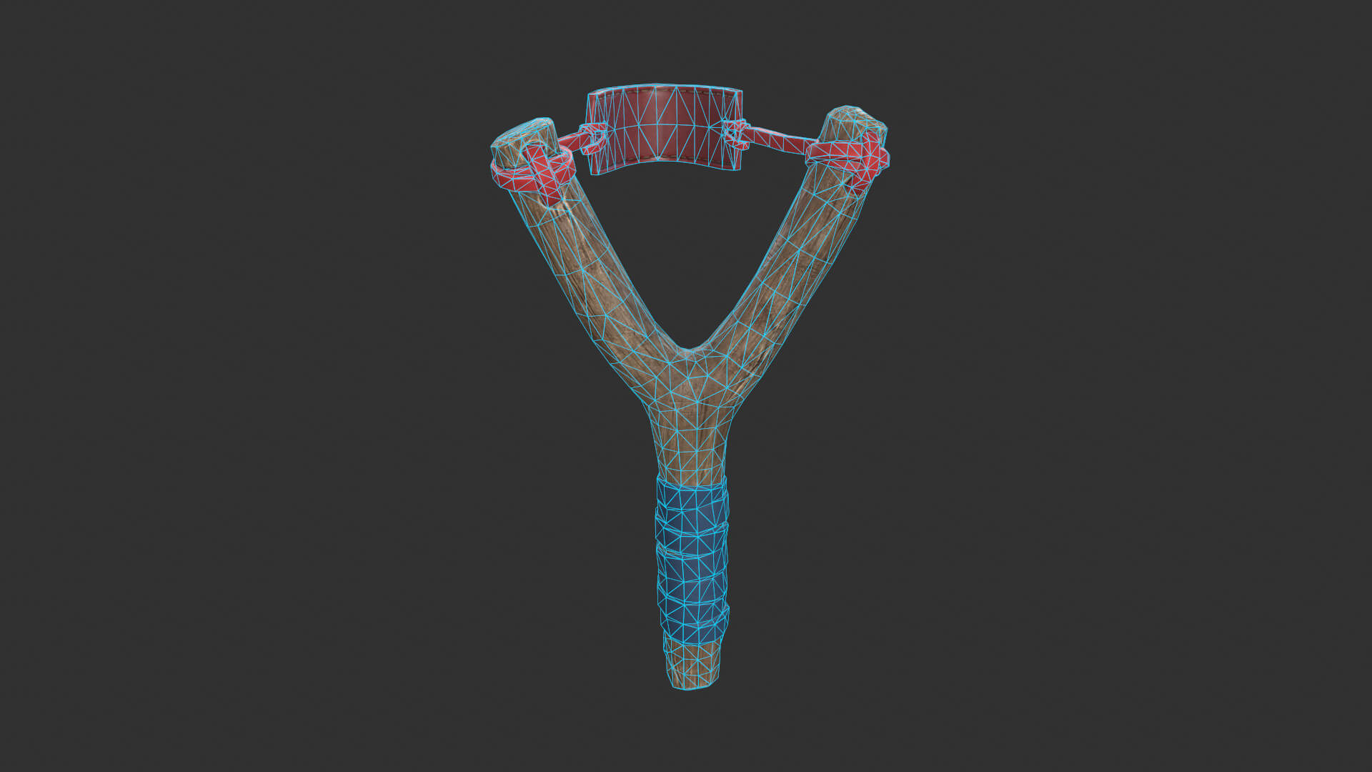 Wooden Slingshot - 3D Model by yn-delmund