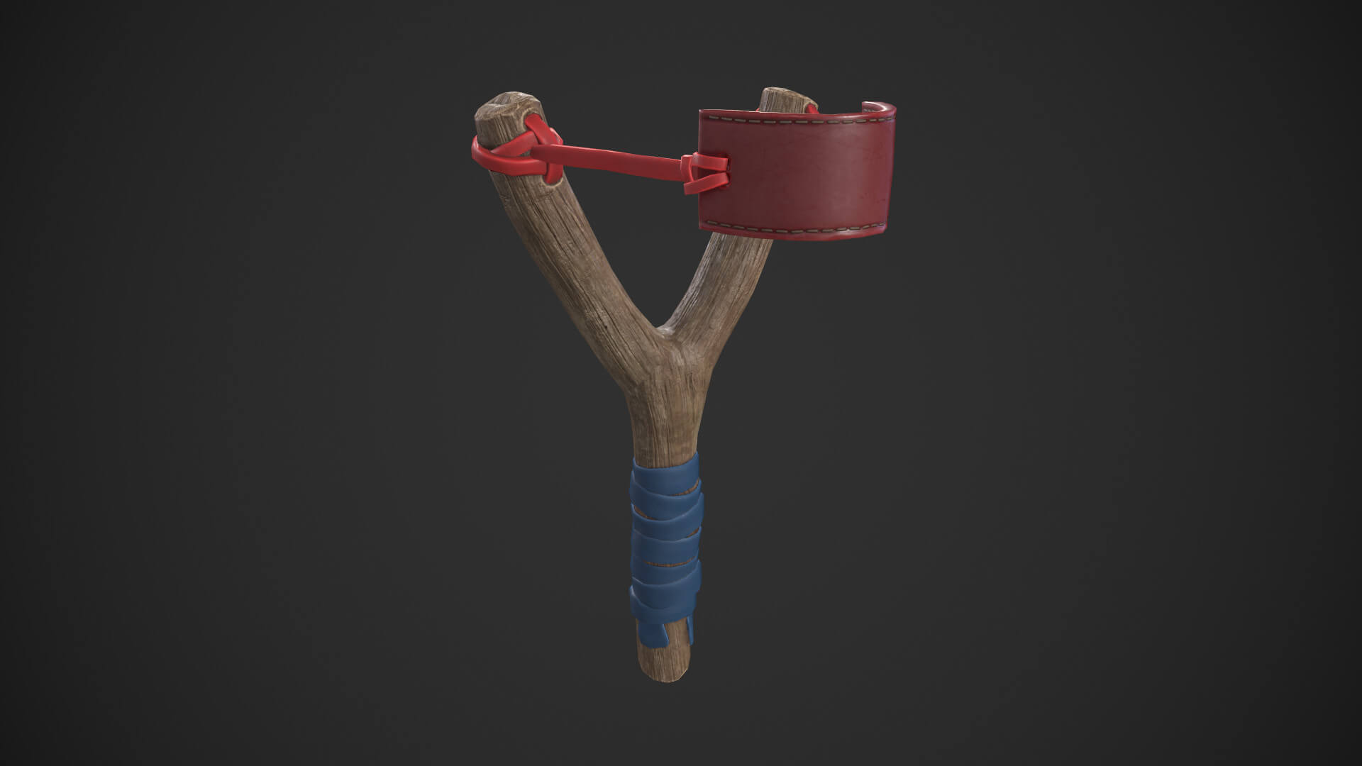 Wooden Slingshot - 3D Model by yn-delmund