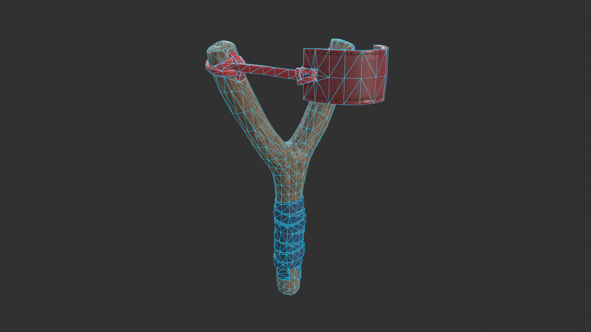 Wooden Slingshot - 3D Model by yn-delmund