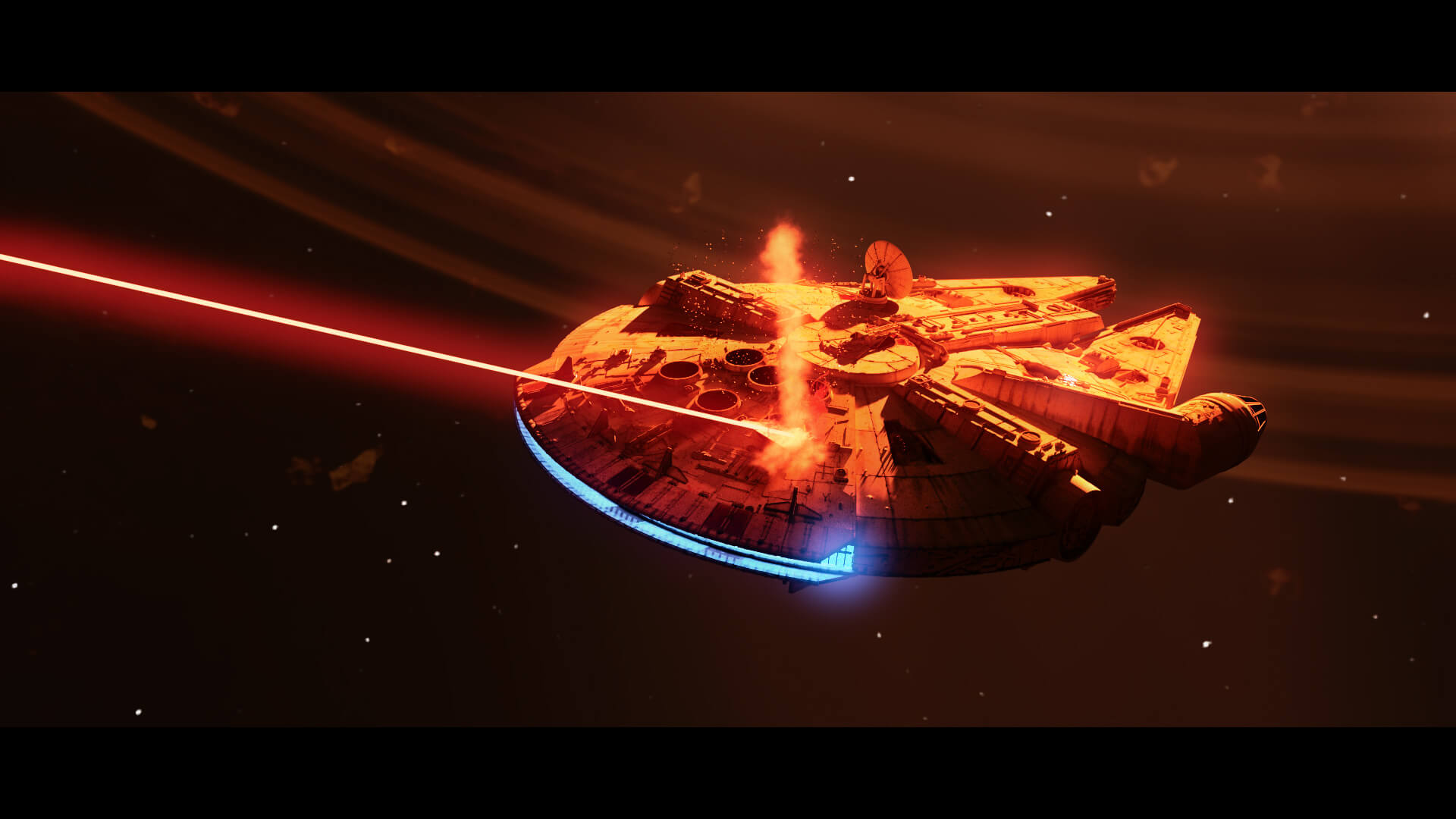 Falcon Flames 3D Render, Digital Art by Yng Yangm