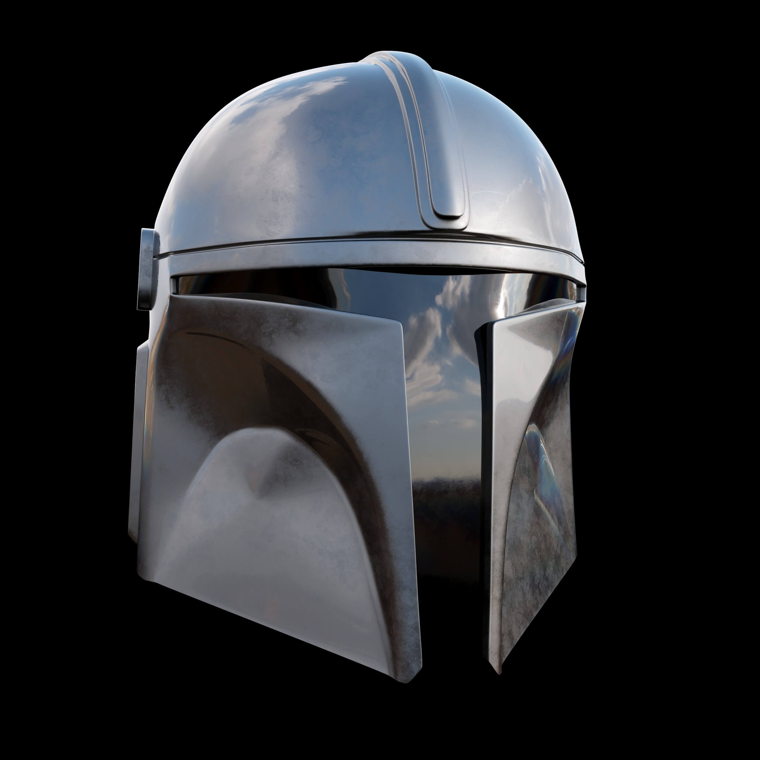 Mandalorian Helmet - 3D Model by yoptaev