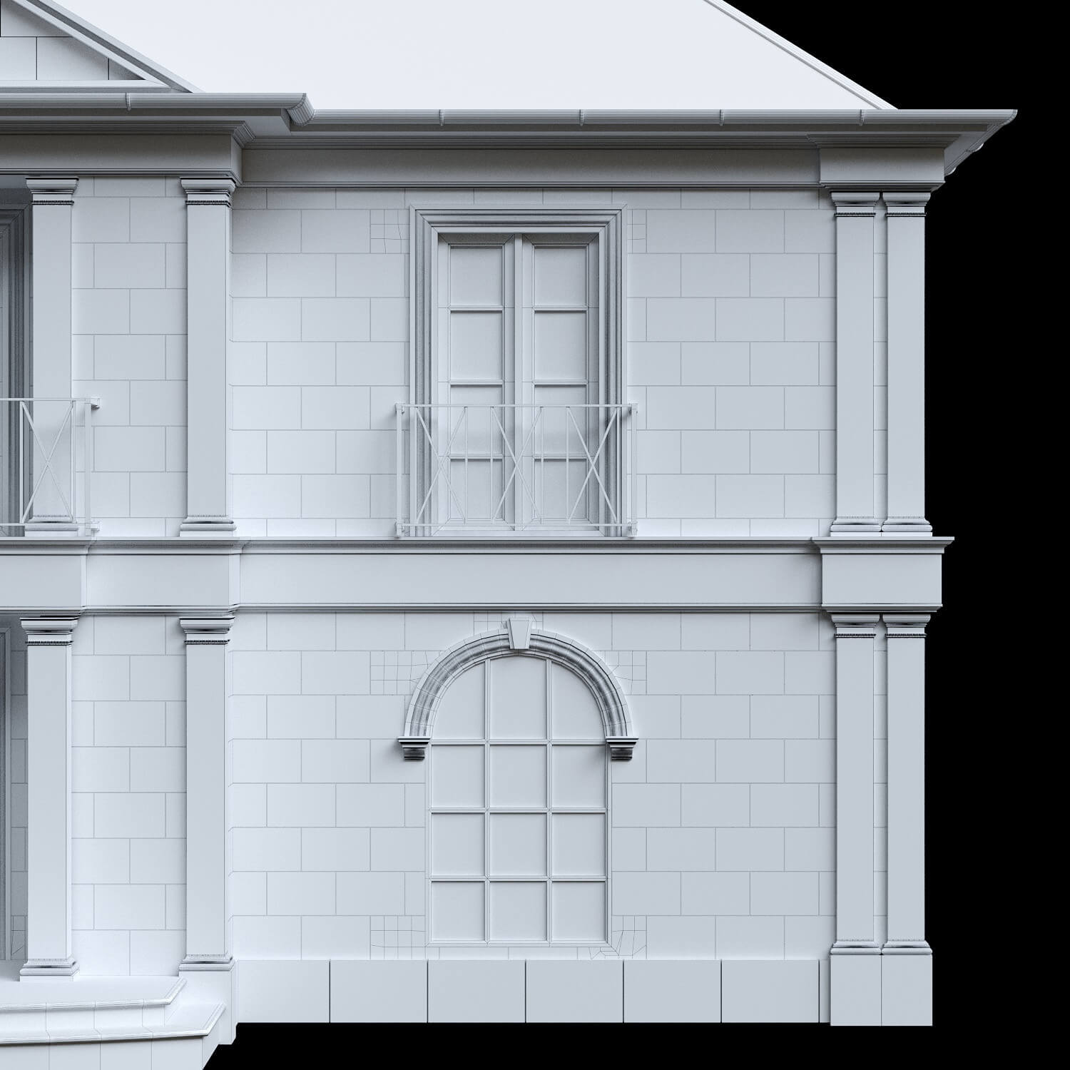 White House in a Classic Style - 3D Model by yoptaev