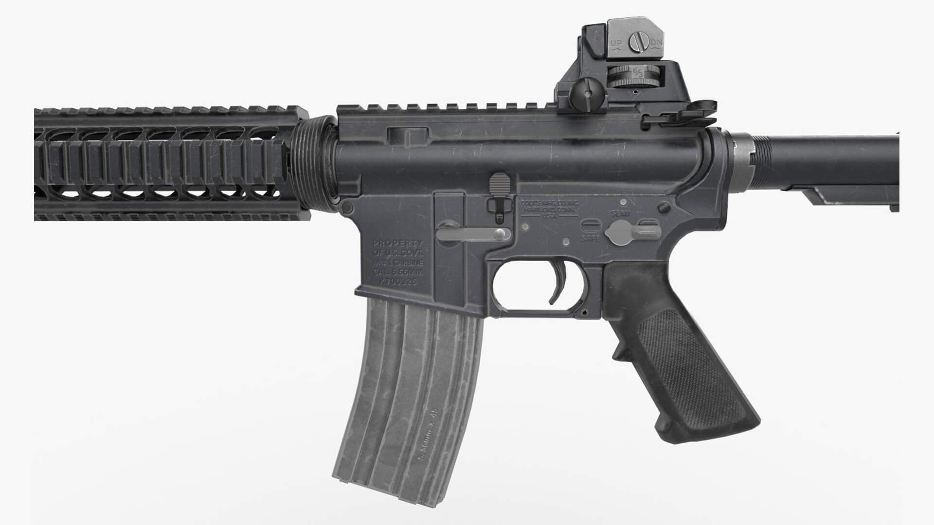 Assault Rifle M4A1 - 3D Model by yousaf