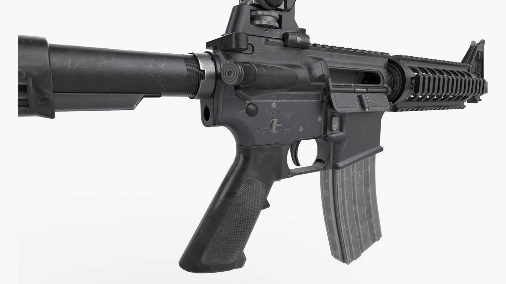 Assault Rifle M4A1 - 3D Model by yousaf