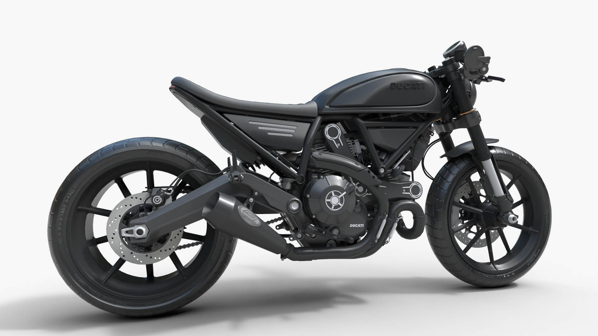 Ducati Scrambler Bike - 3D Model by yousaf