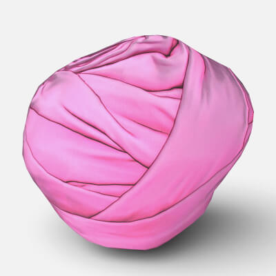 Sikh Turban Pagri Dastar Sikh Headwear Pink Colour - 3D Model by yousaf