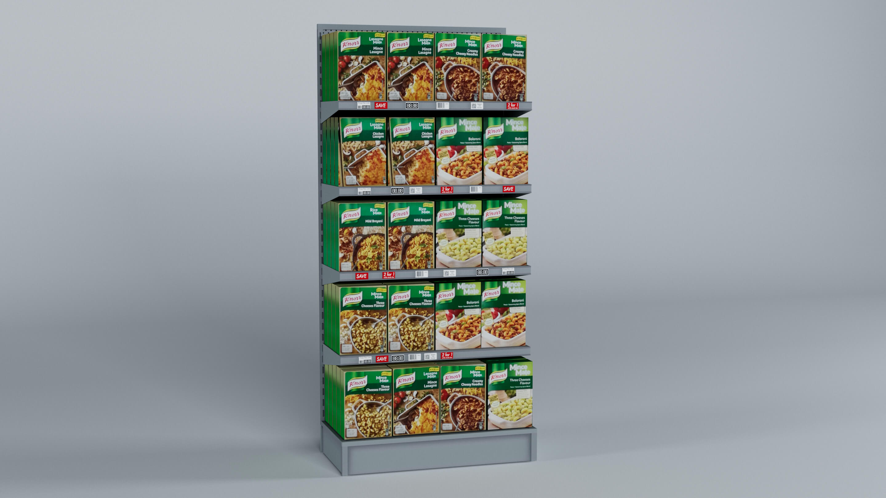Supermarket Shelving - 3D Model by yousaf