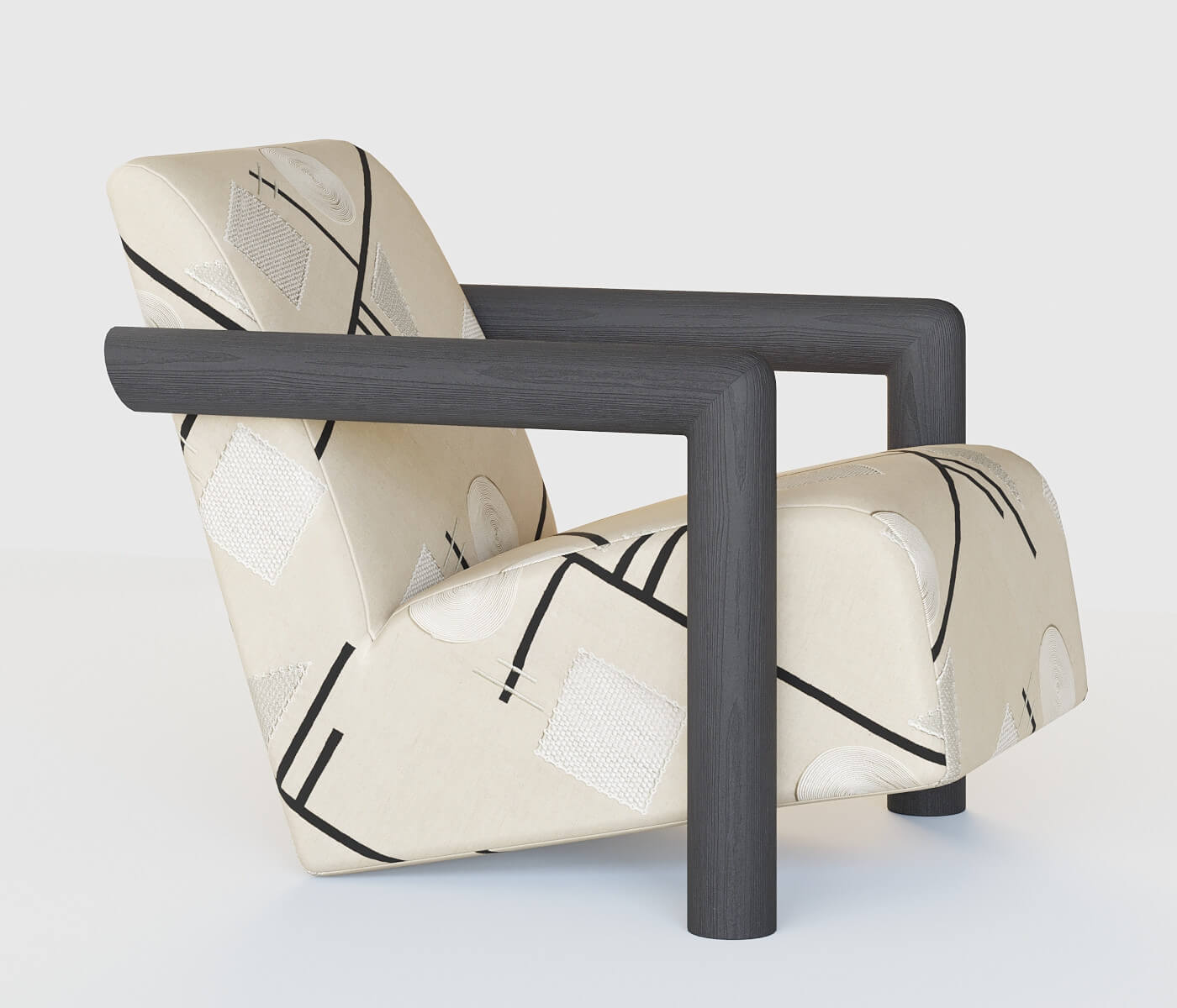 Fabric Ford Chair Beige - 3D Model by Yousee_Studio