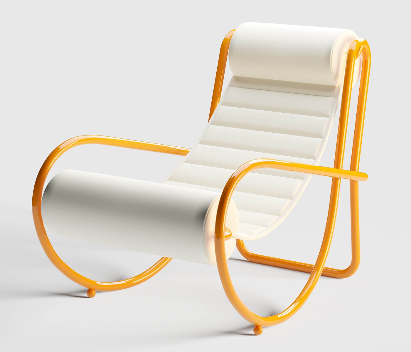 Locus Solus Orange Armchair by GAE Aulenti - 3D Model by Yousee_Studio