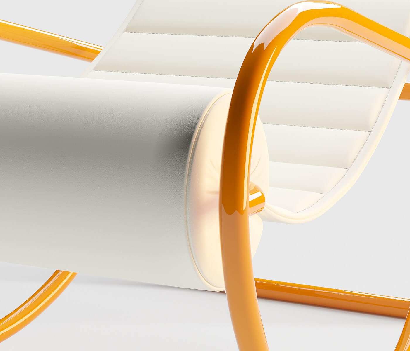 Locus Solus Orange Armchair by GAE Aulenti - 3D Model by Yousee_Studio