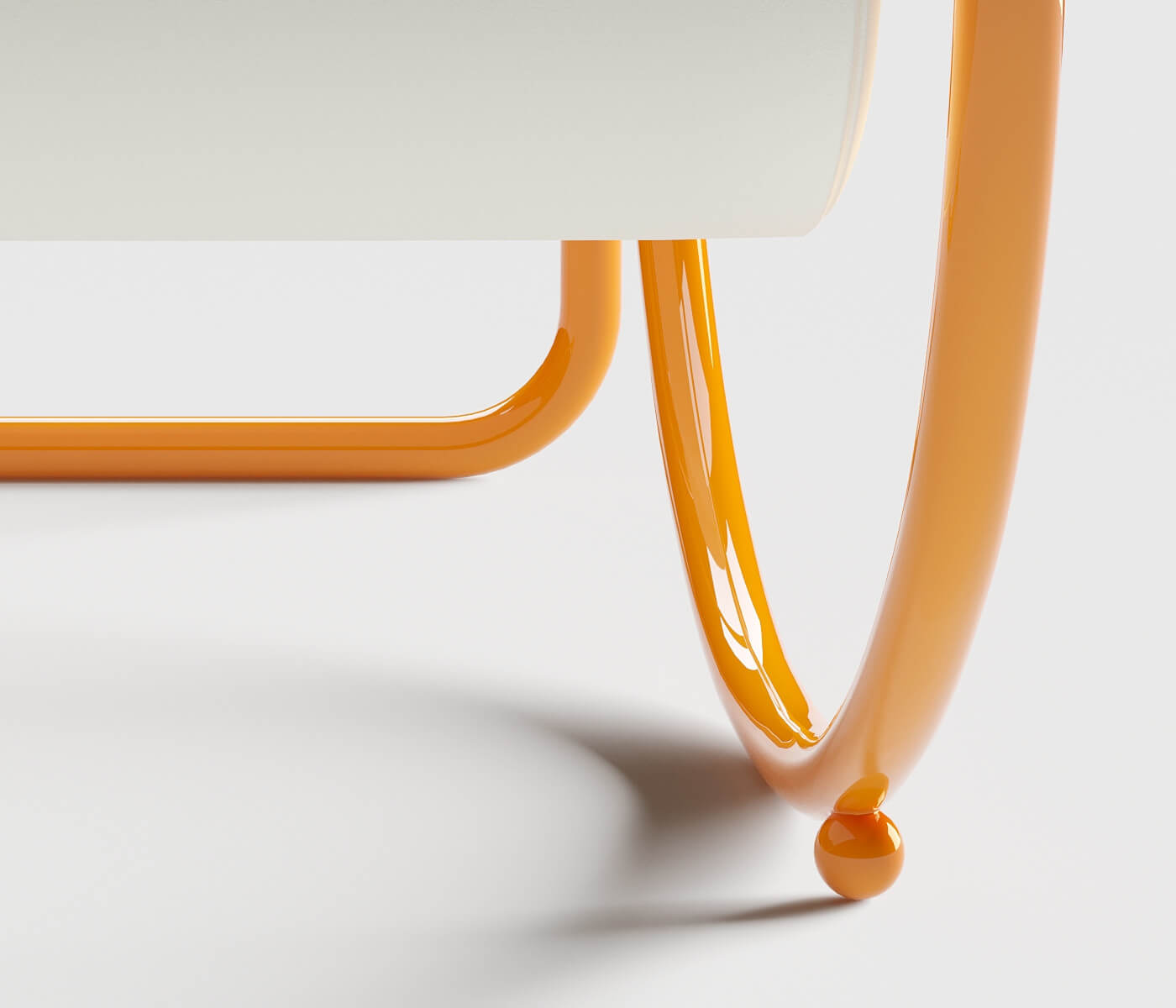 Locus Solus Orange Armchair by GAE Aulenti - 3D Model by Yousee_Studio