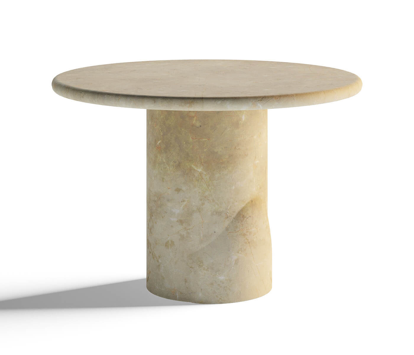 Round Roman Stone Coffee Table - 3D Model by Yousee_Studio