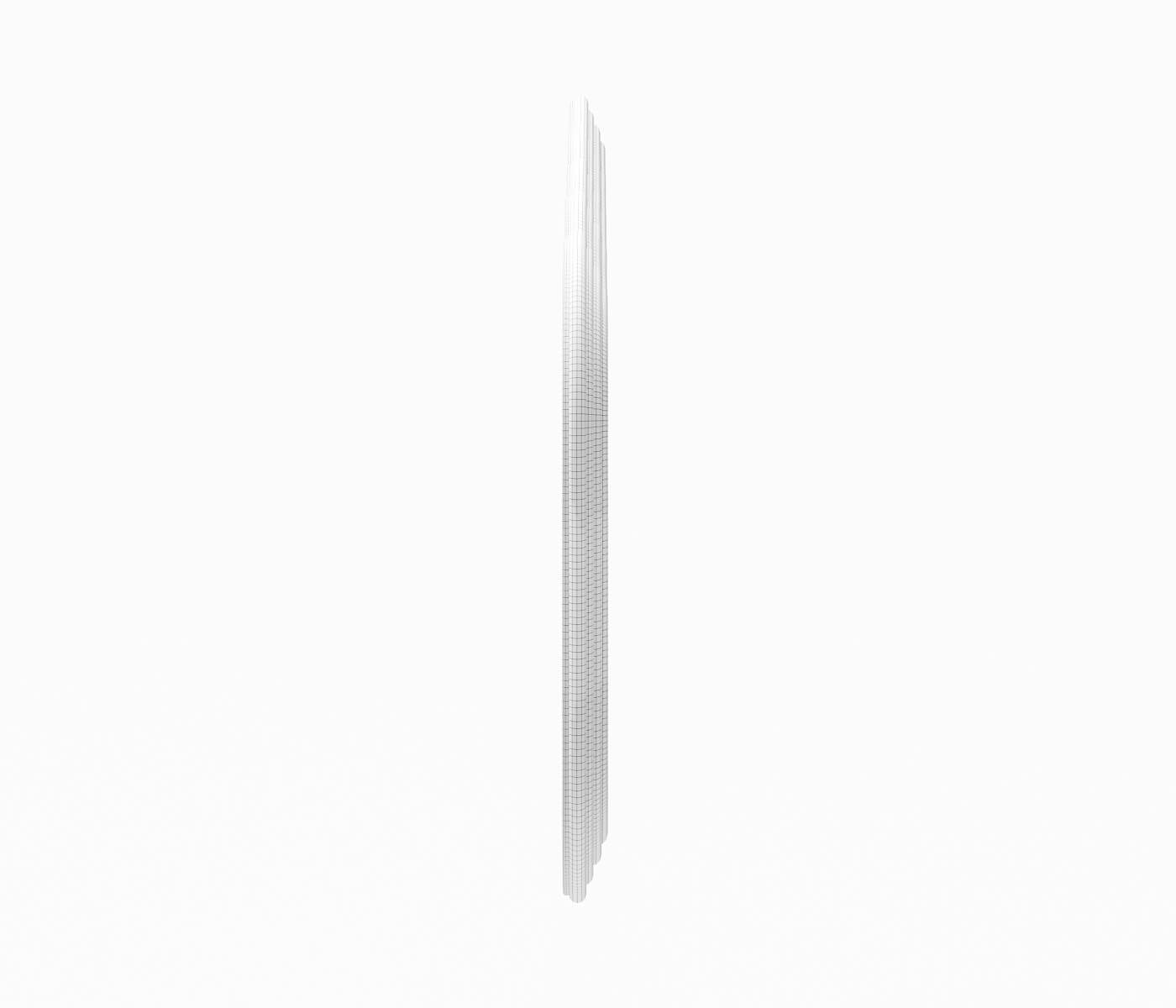 Venus Full Length Wave Mirror Walnut - 3D Model by Yousee_Studio