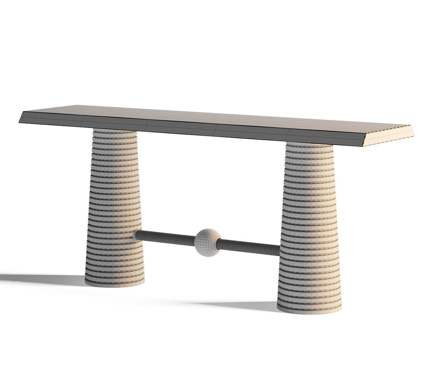 Wooden Console Table - 3D Model by Yousee_Studio