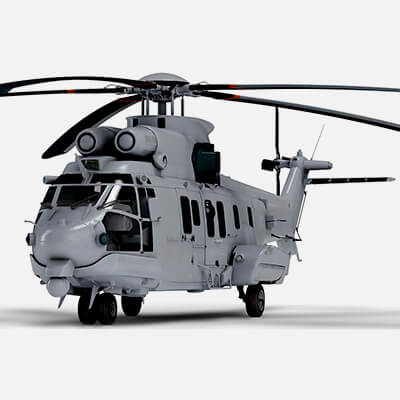 Eurocopter EC 725 - 3D Model by youssef