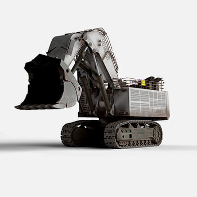 Liebherr R996 Excavator - 3D Model by youssef