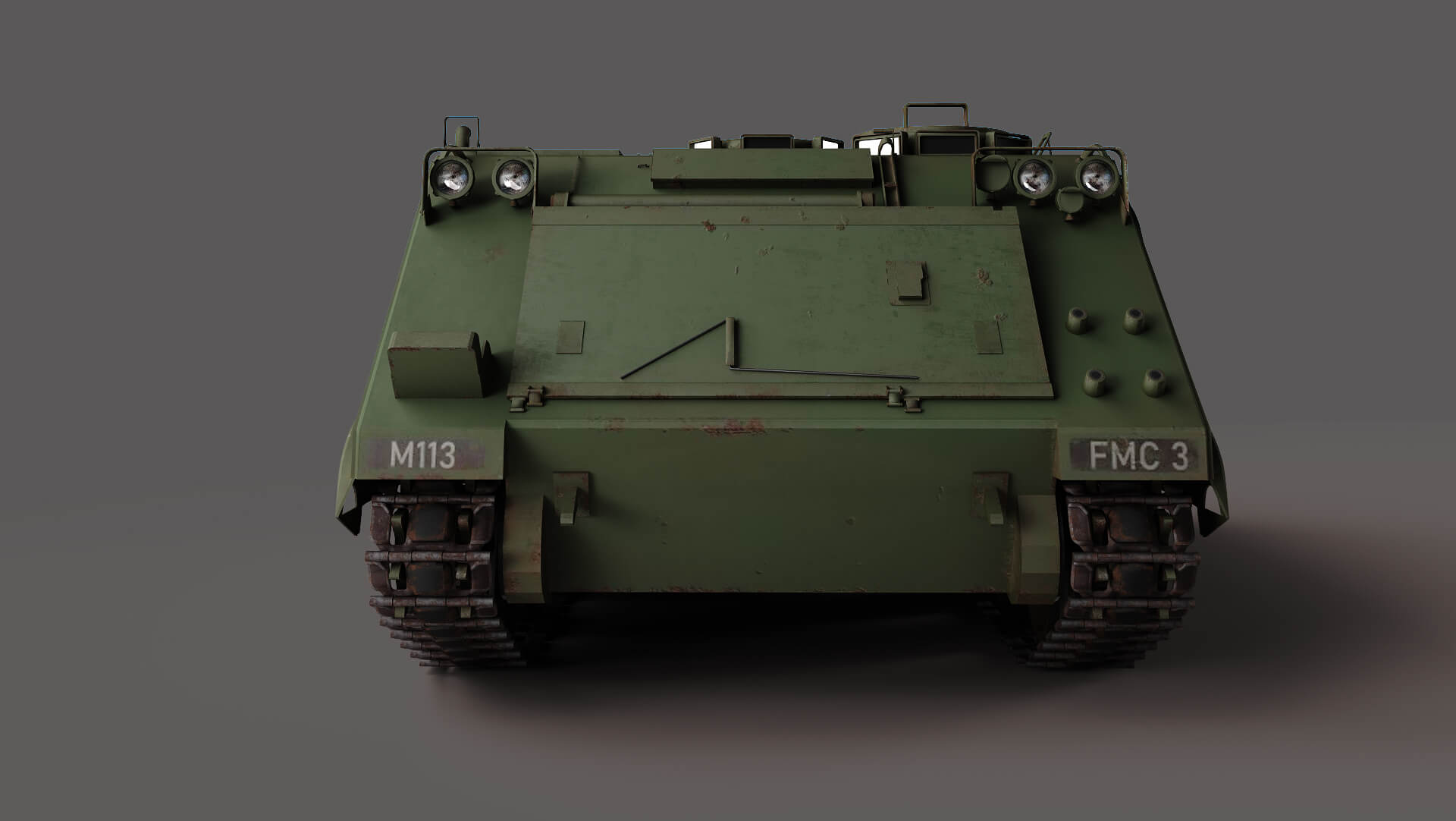 M113 - APC Armored 3D Model by youssef