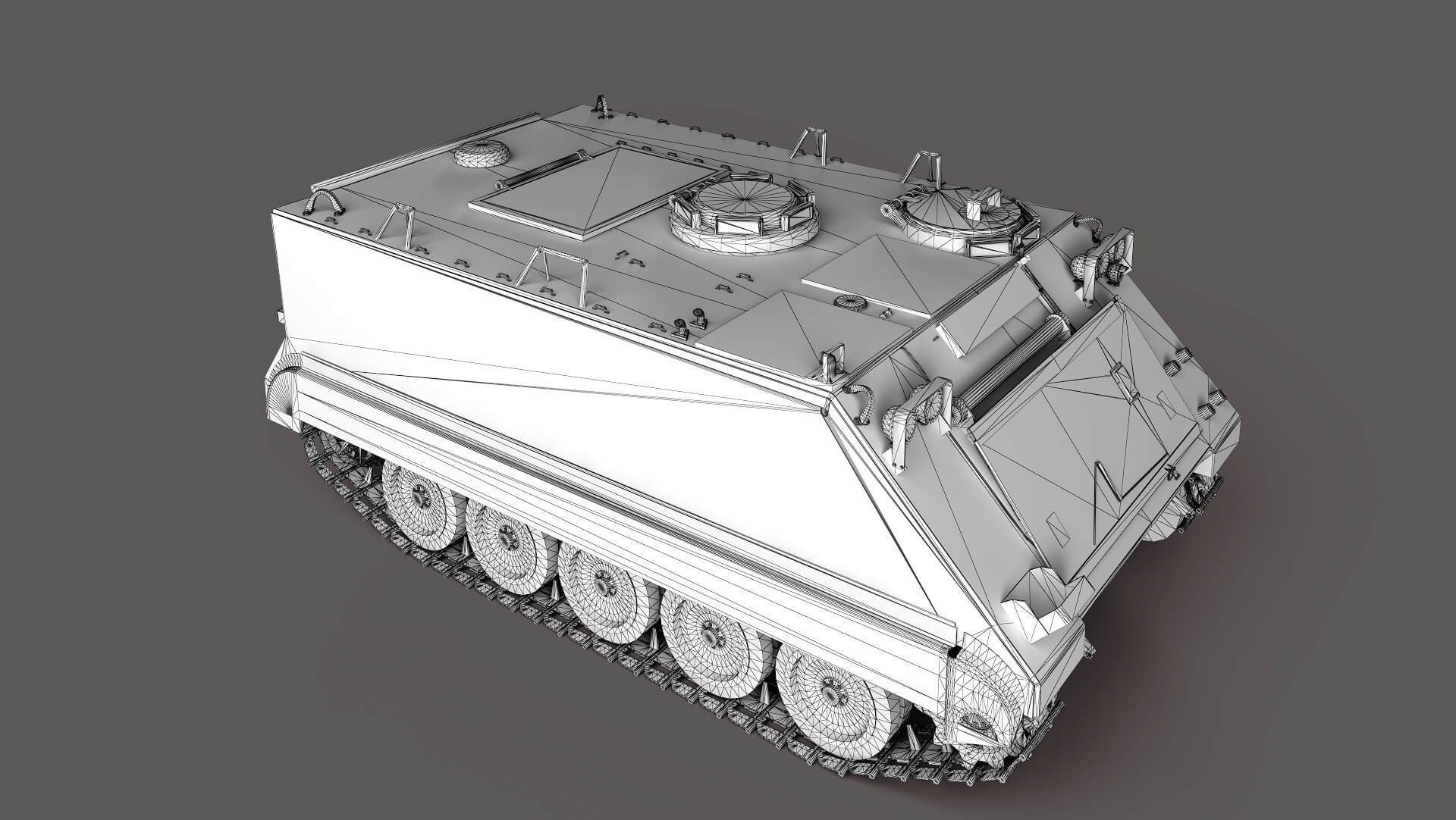 M113 - APC Armored 3D Model by youssef