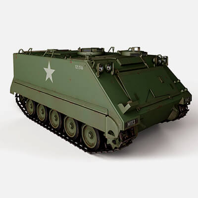M113 - APC Armored 3D Model by youssef