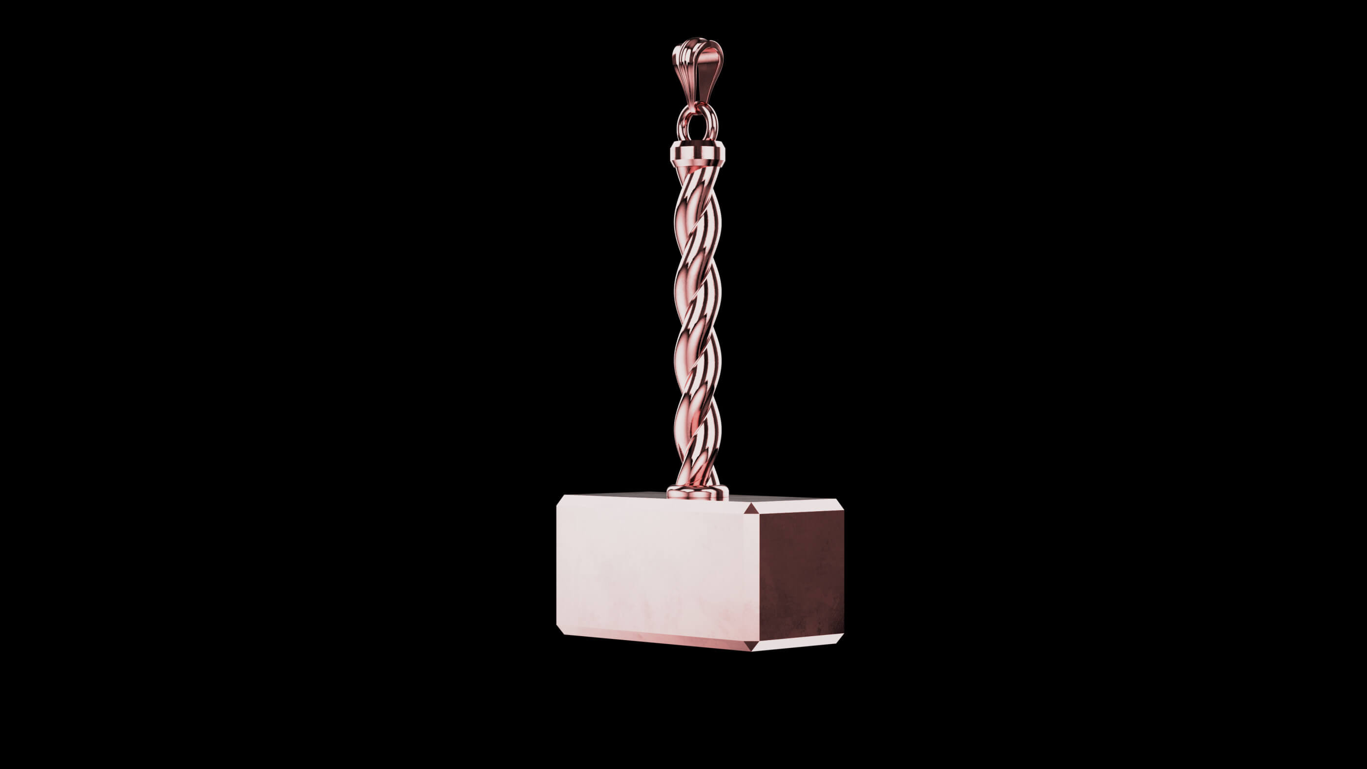 Sledgehammer Pendant - 3D Print Model by Yurecs