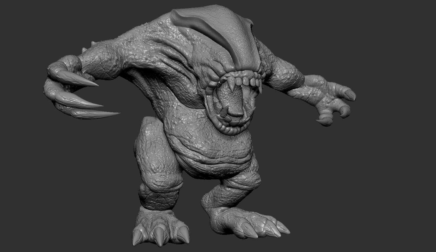 Fantastic Creature "Karamba" - 3D Model by Yurgen Drob