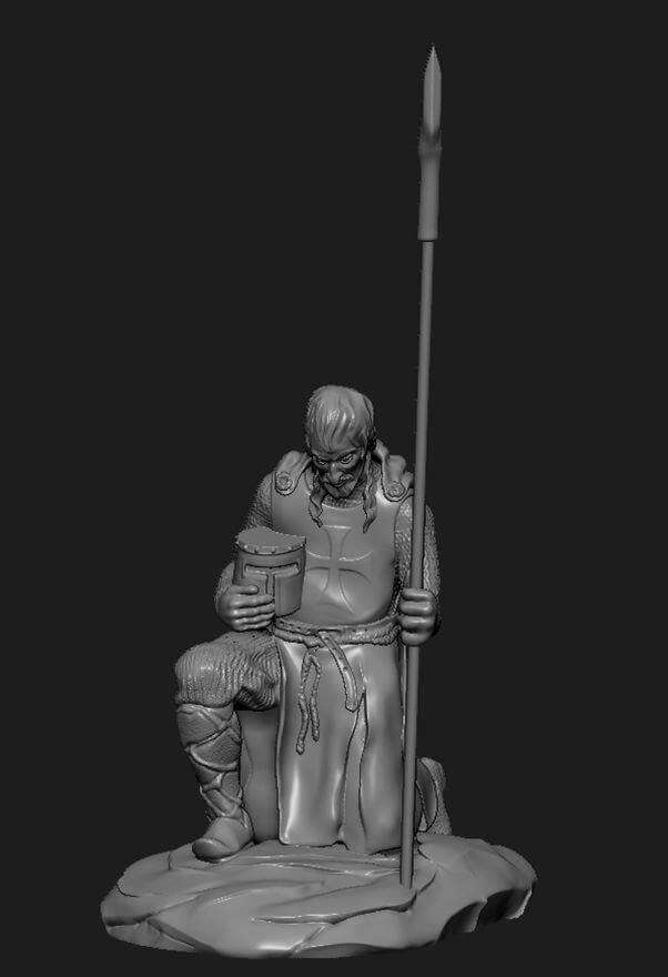 Knight Crusader - 3D Model by Yurgen Drob