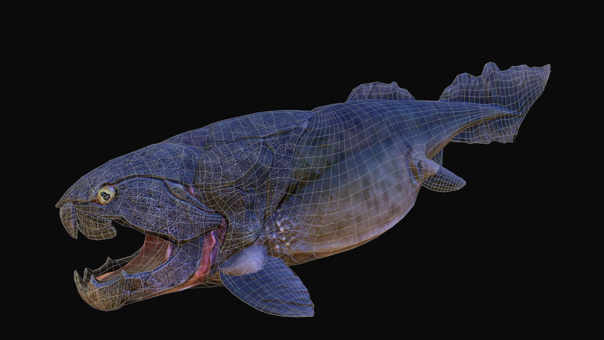 Dunkleosteus Fish - 3D Model by Yurgen Drob