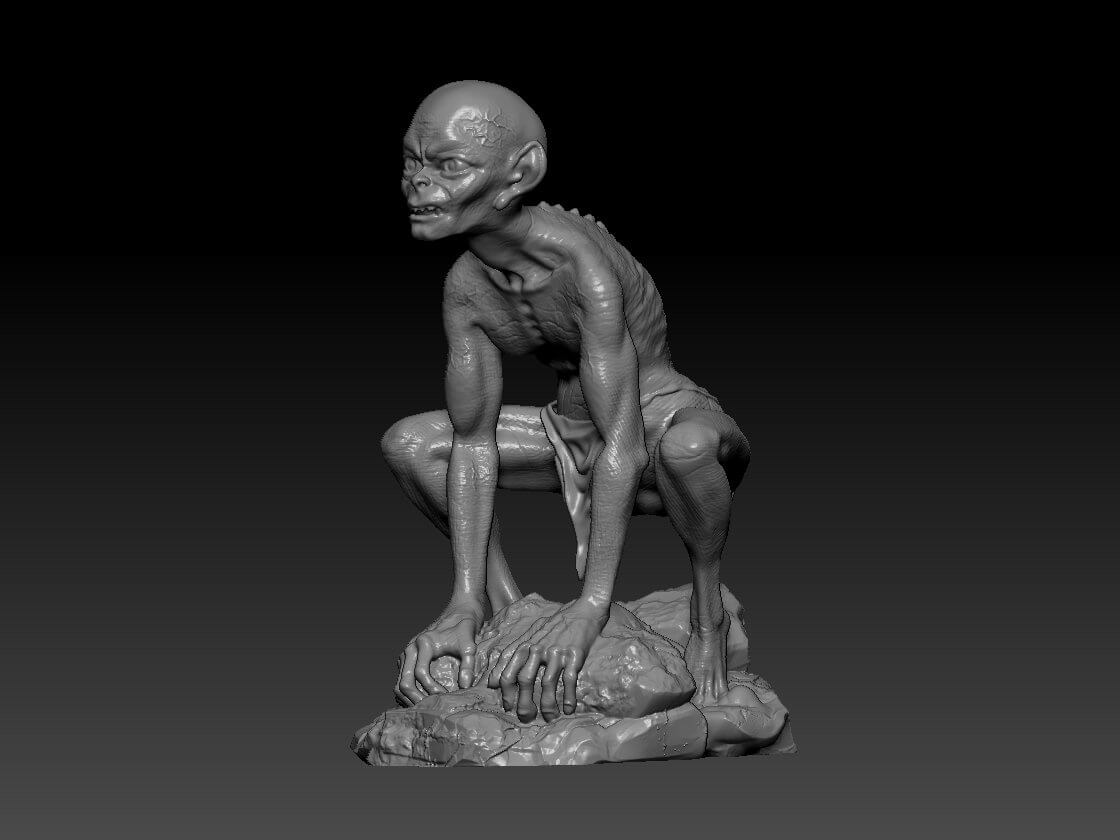 Gollum - 3D Model by Yurgen Drob