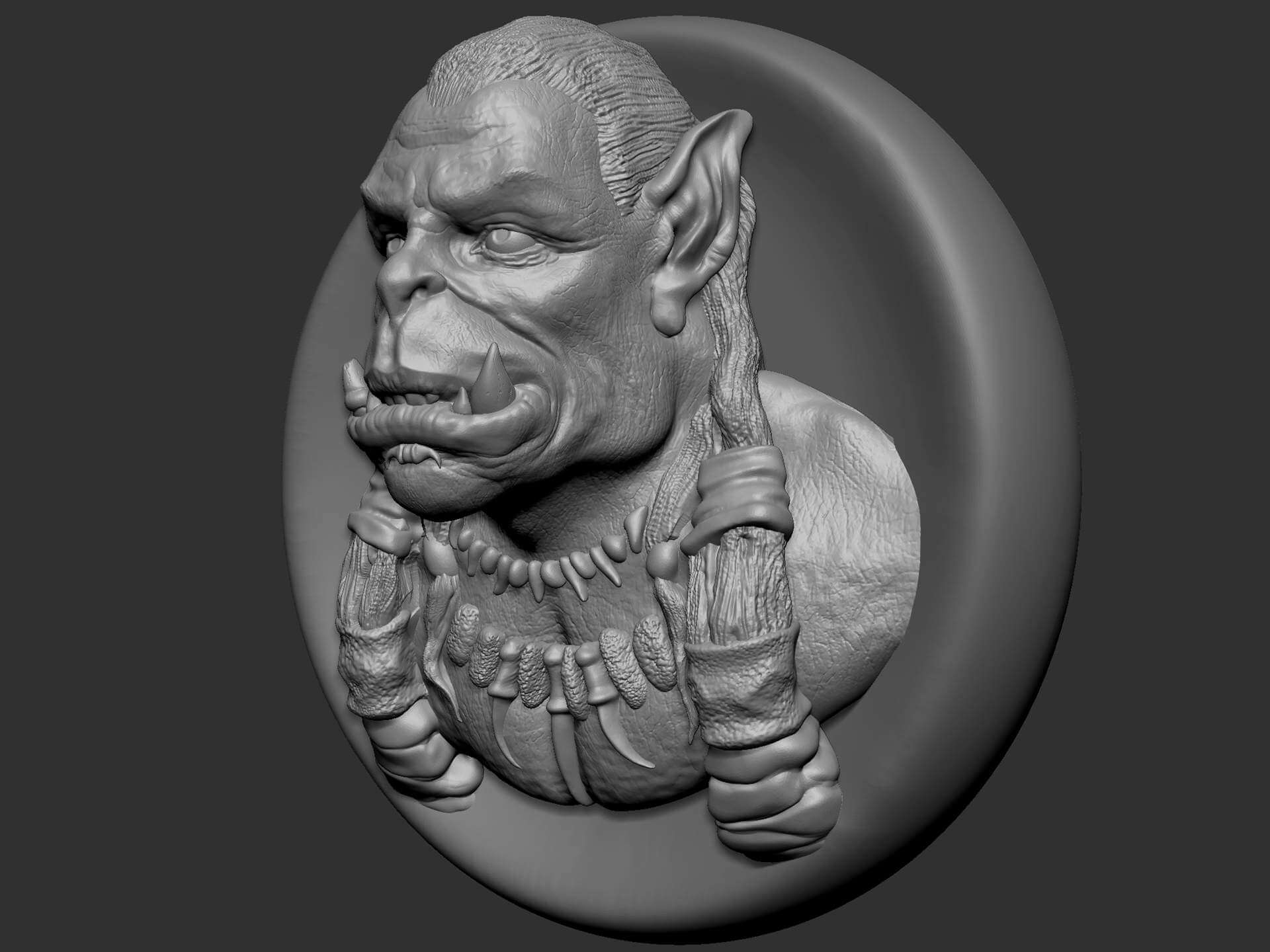 Durotan Plaque - 3D Model by Yurgen Drob