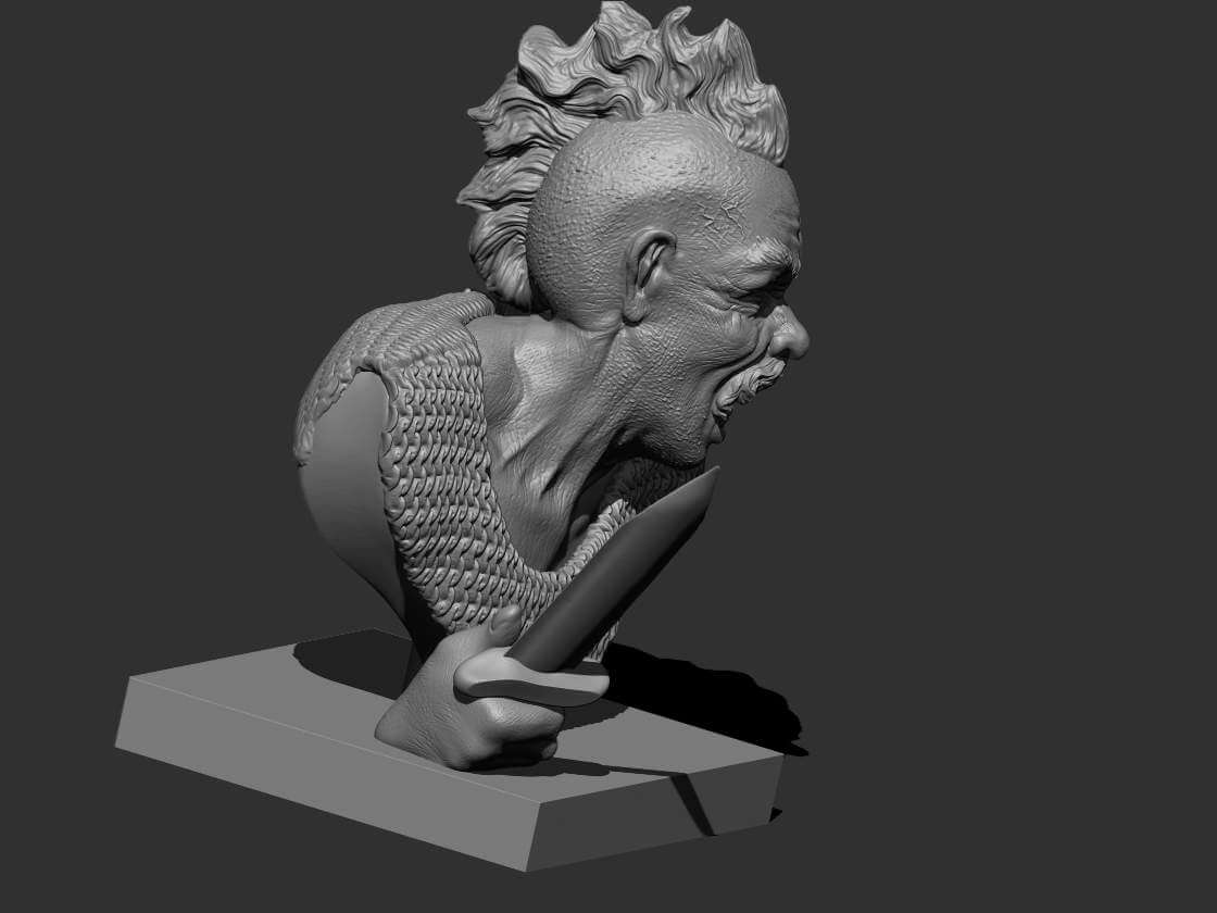 Statue of a Warrior - 3D Print Model by Yurgen Drob