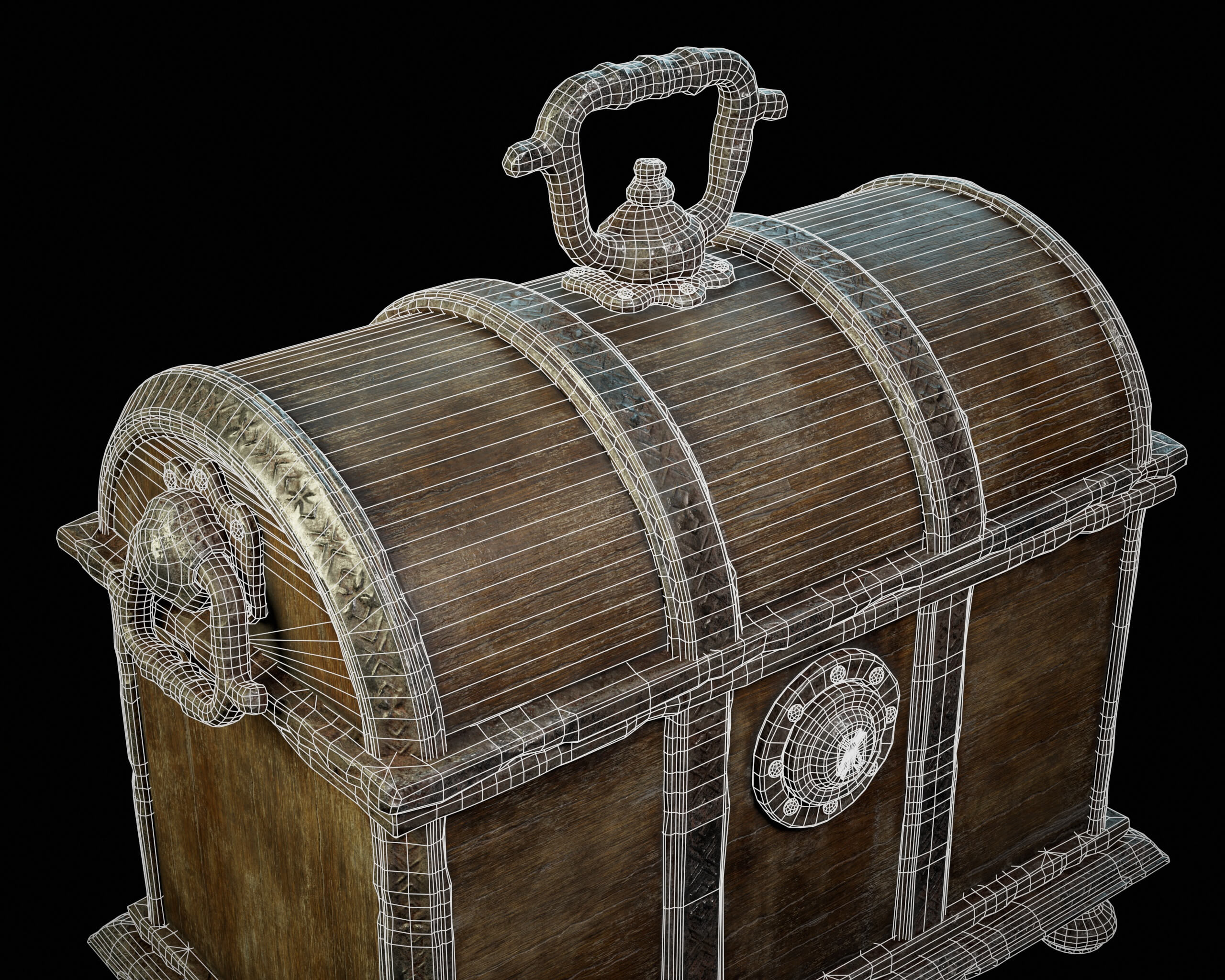 Ancient Treasure Chest PBR - 3D Model by YuriBarinov