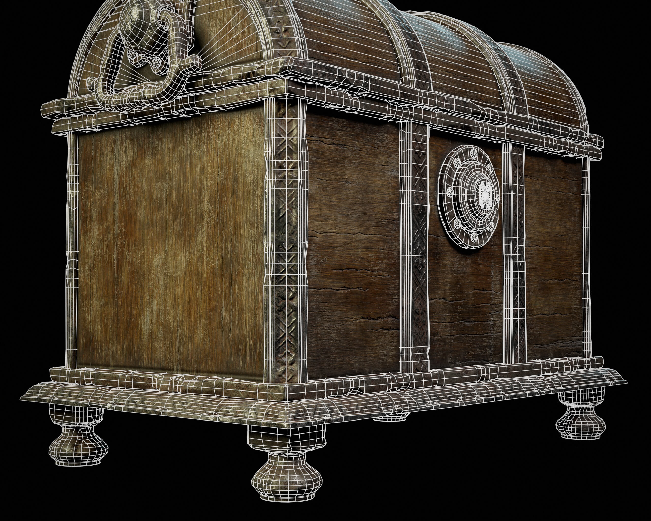 Ancient Treasure Chest PBR - 3D Model by YuriBarinov