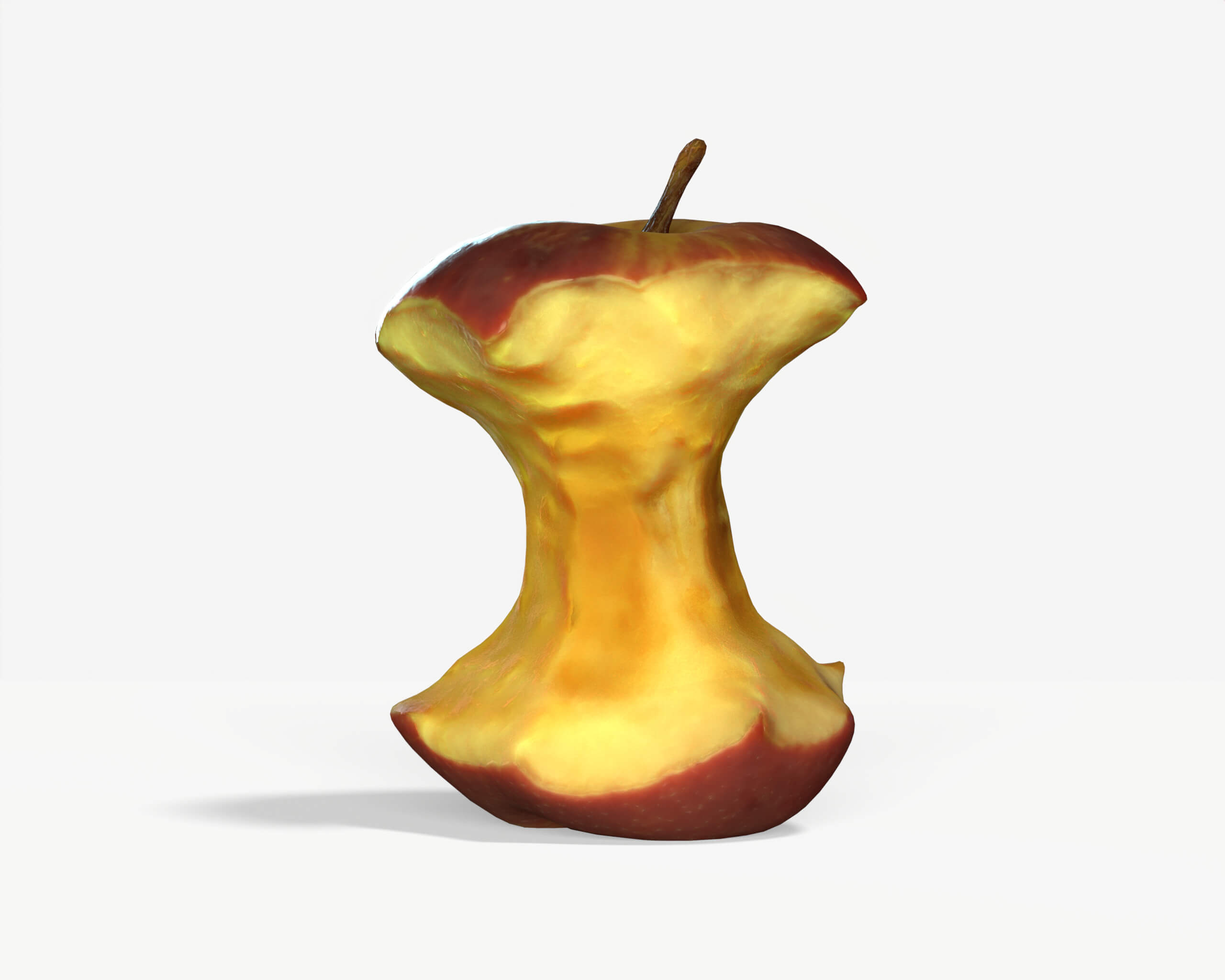 Apple Core PBR - 3D Model by YuriBarinov