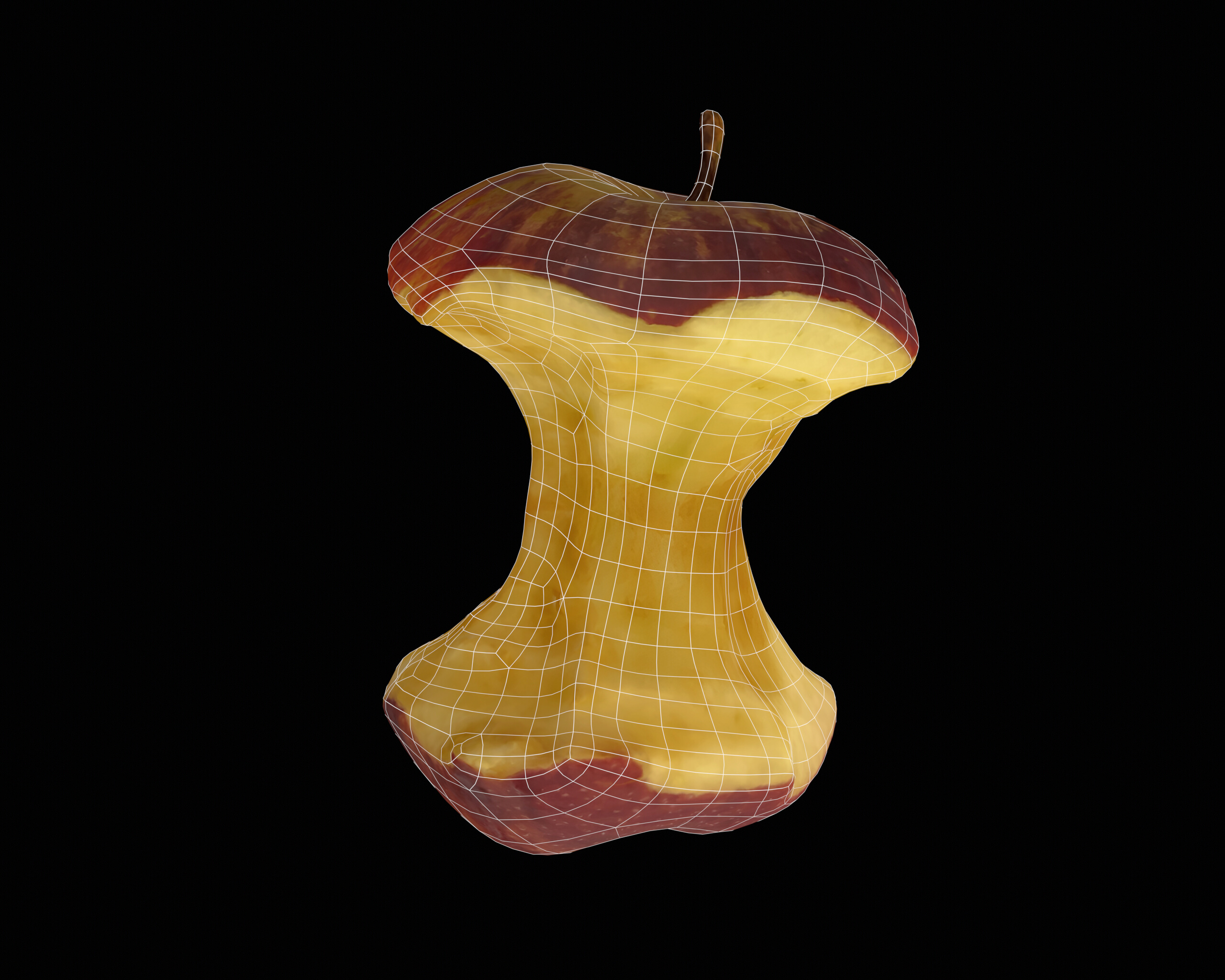Apple Core PBR - 3D Model by YuriBarinov
