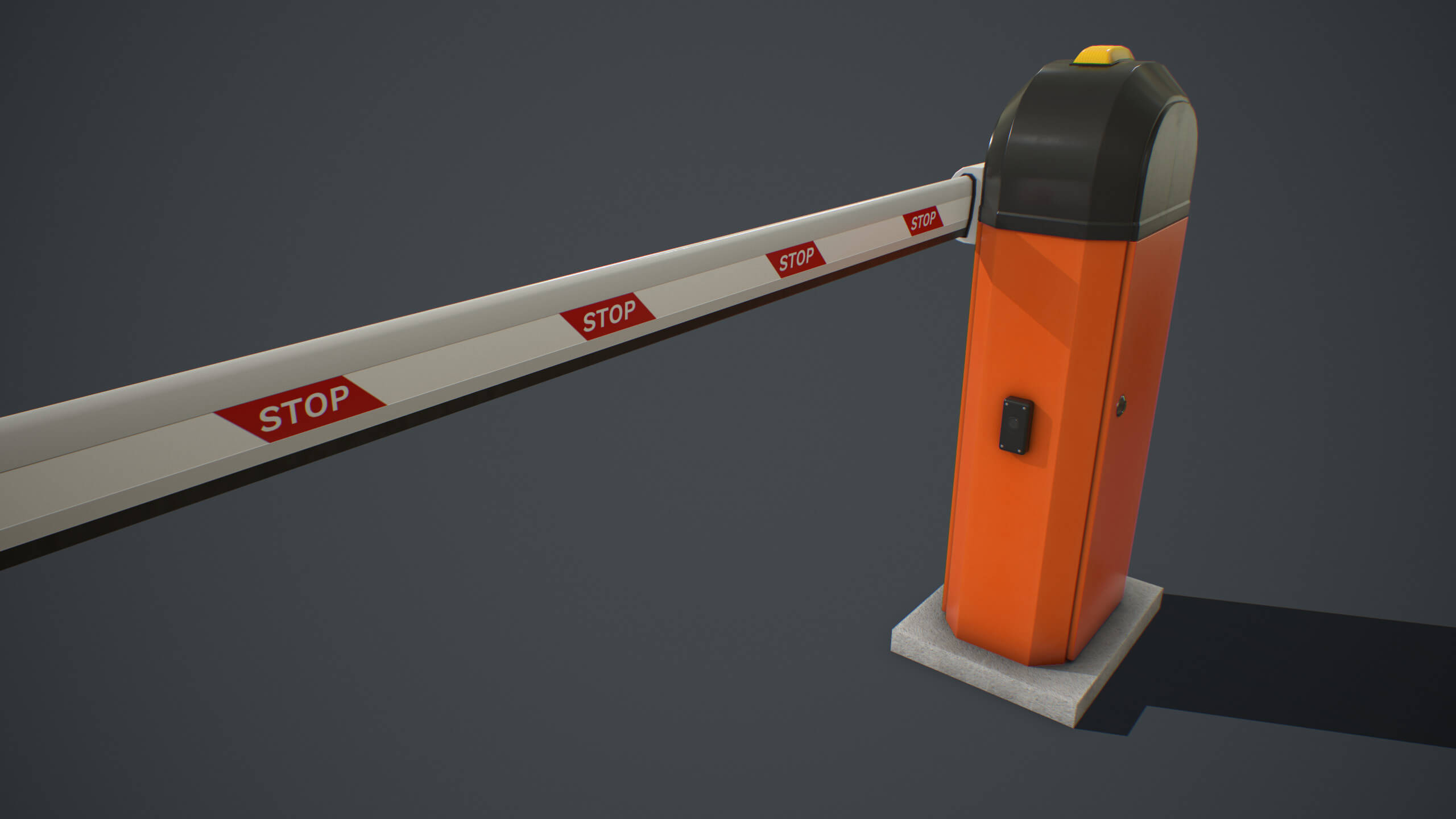 Automatic Traffic Barrier PBR - 3D Model by YuriBarinov