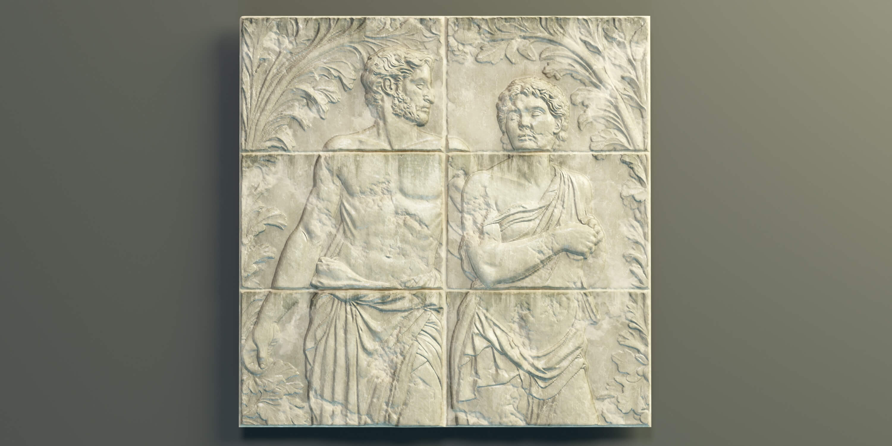 Bas-Relief Wall Panel PBR 02 3D Model by YuriBarinov