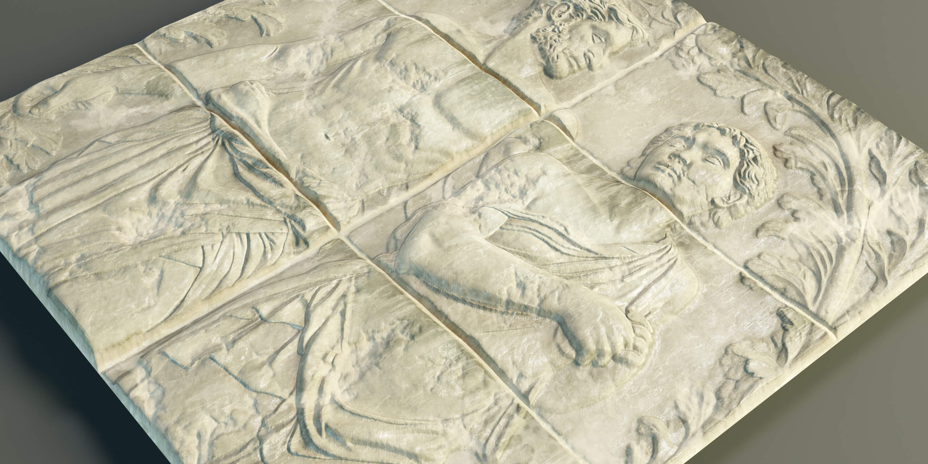 Bas-Relief Wall Panel PBR 02 3D Model by YuriBarinov