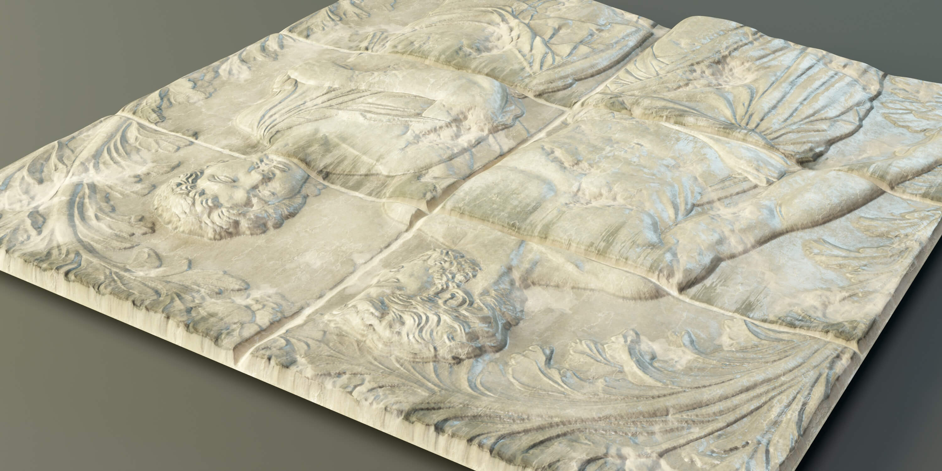 Bas-Relief Wall Panel PBR 02 3D Model by YuriBarinov