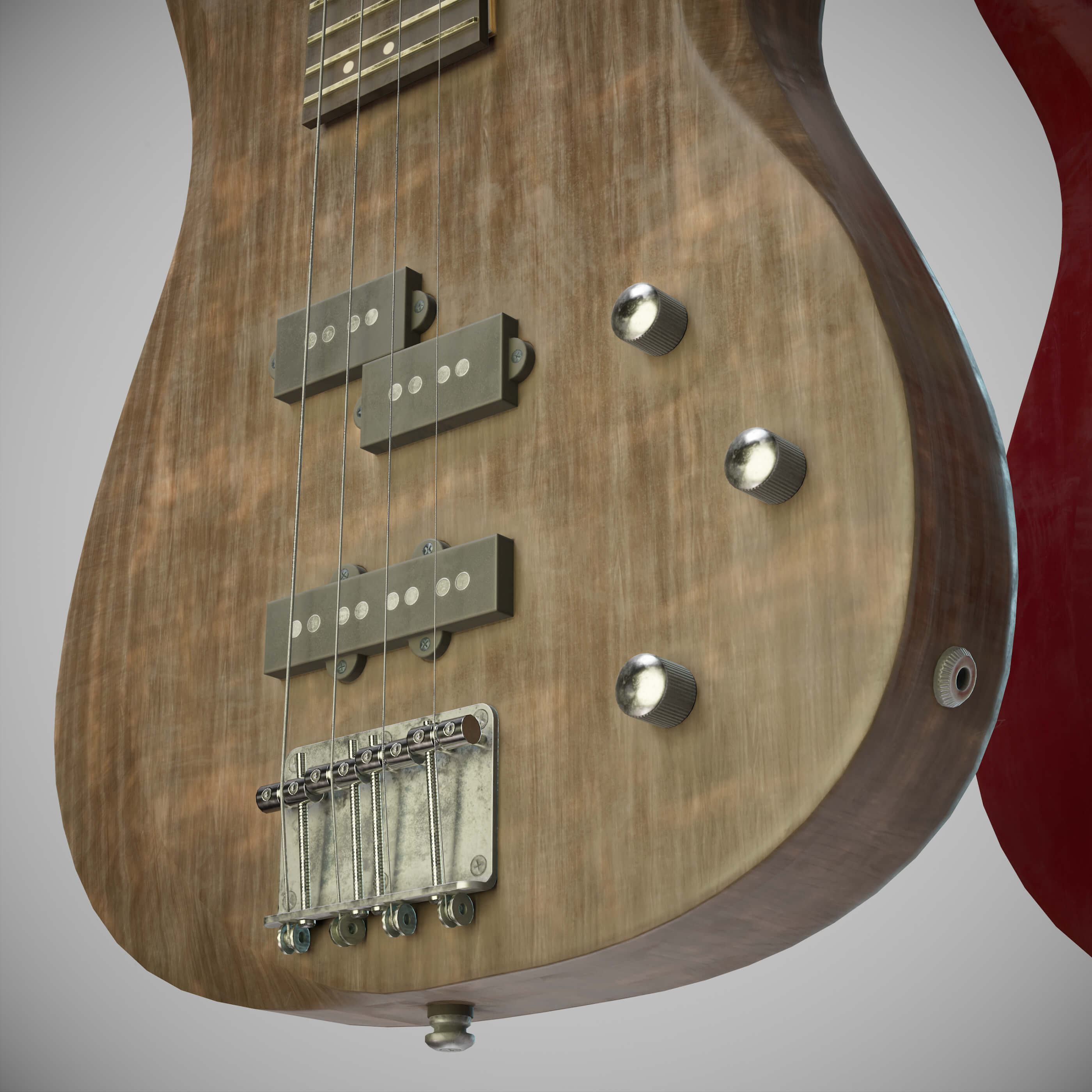 Bass Guitar PBR - 3D Model by YuriBarinov