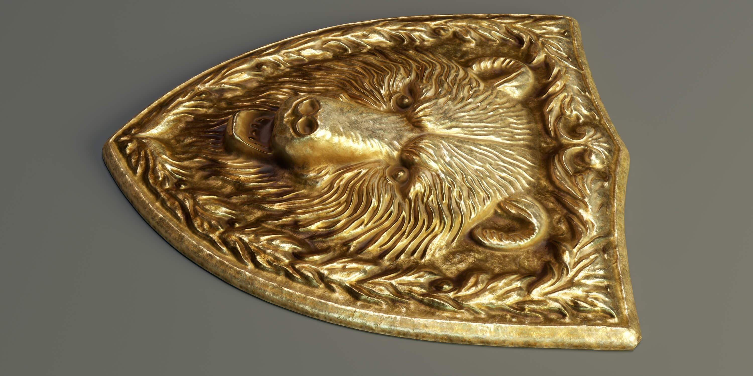 Bear Heraldic Emblem PBR - 3D Model by YuriBarinov