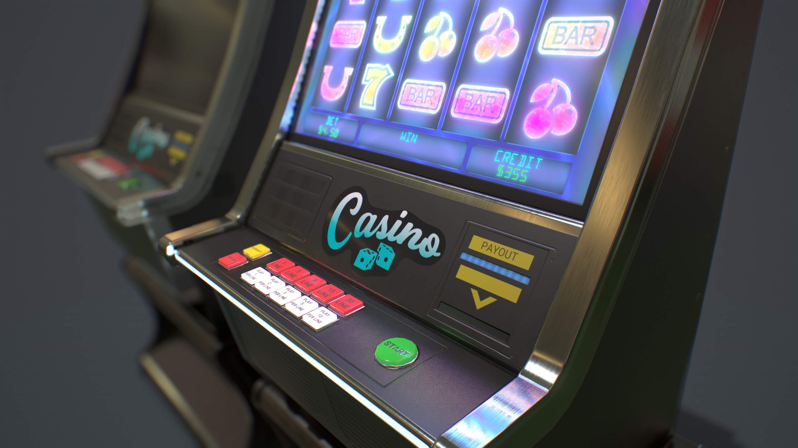 Casino Slot Machine PBR - 3D Model by YuriBarinov