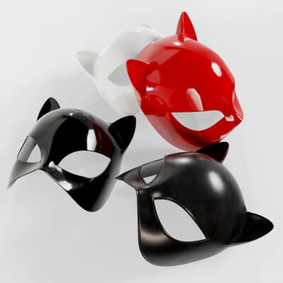 Cat Eye Mask PBR - 3D Model by YuriBarinov