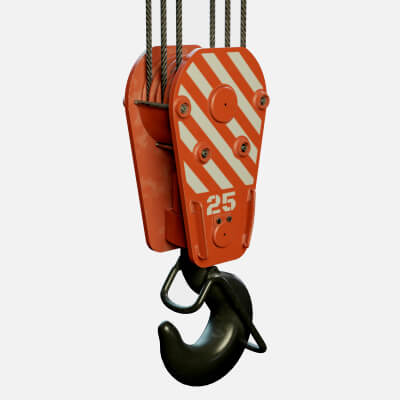 Crane Hook Block PBR - 3D Model by YuriBarinov