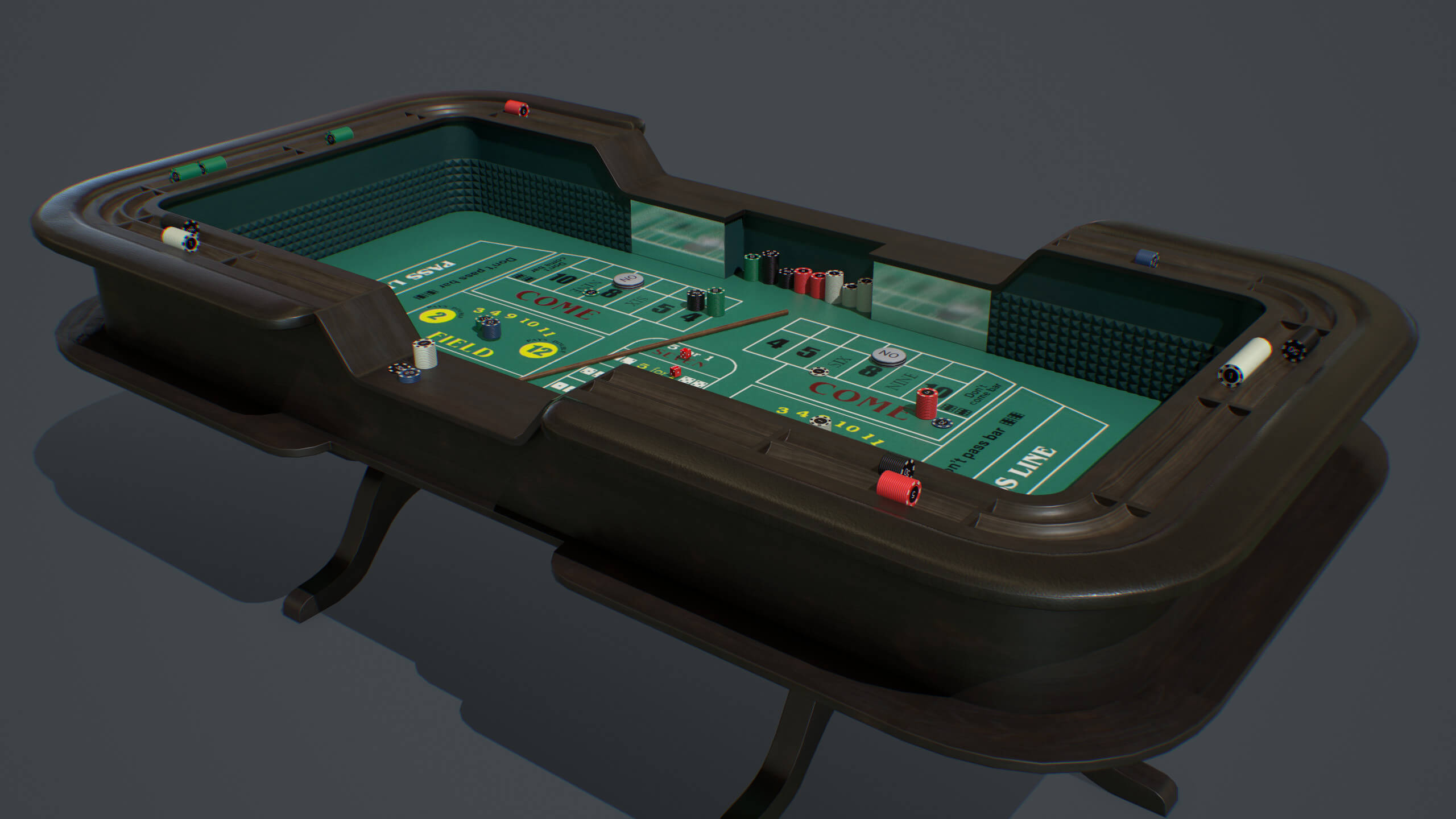 Craps Table - 3D Model by YuriBarinov