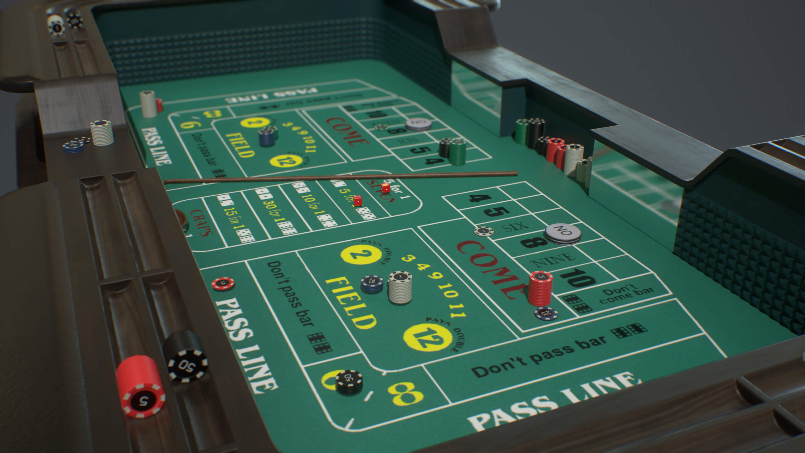 Craps Table - 3D Model by YuriBarinov