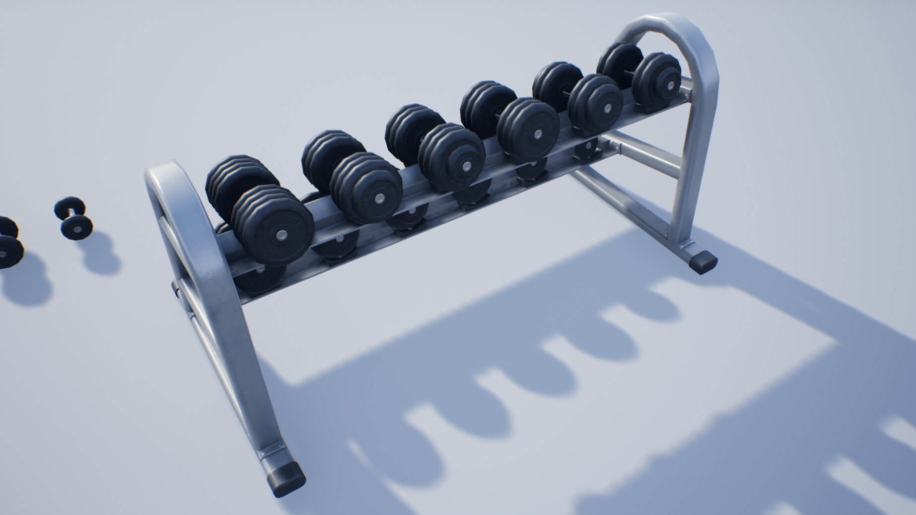 Dumbbell Rack - 3D Model by YuriBarinov