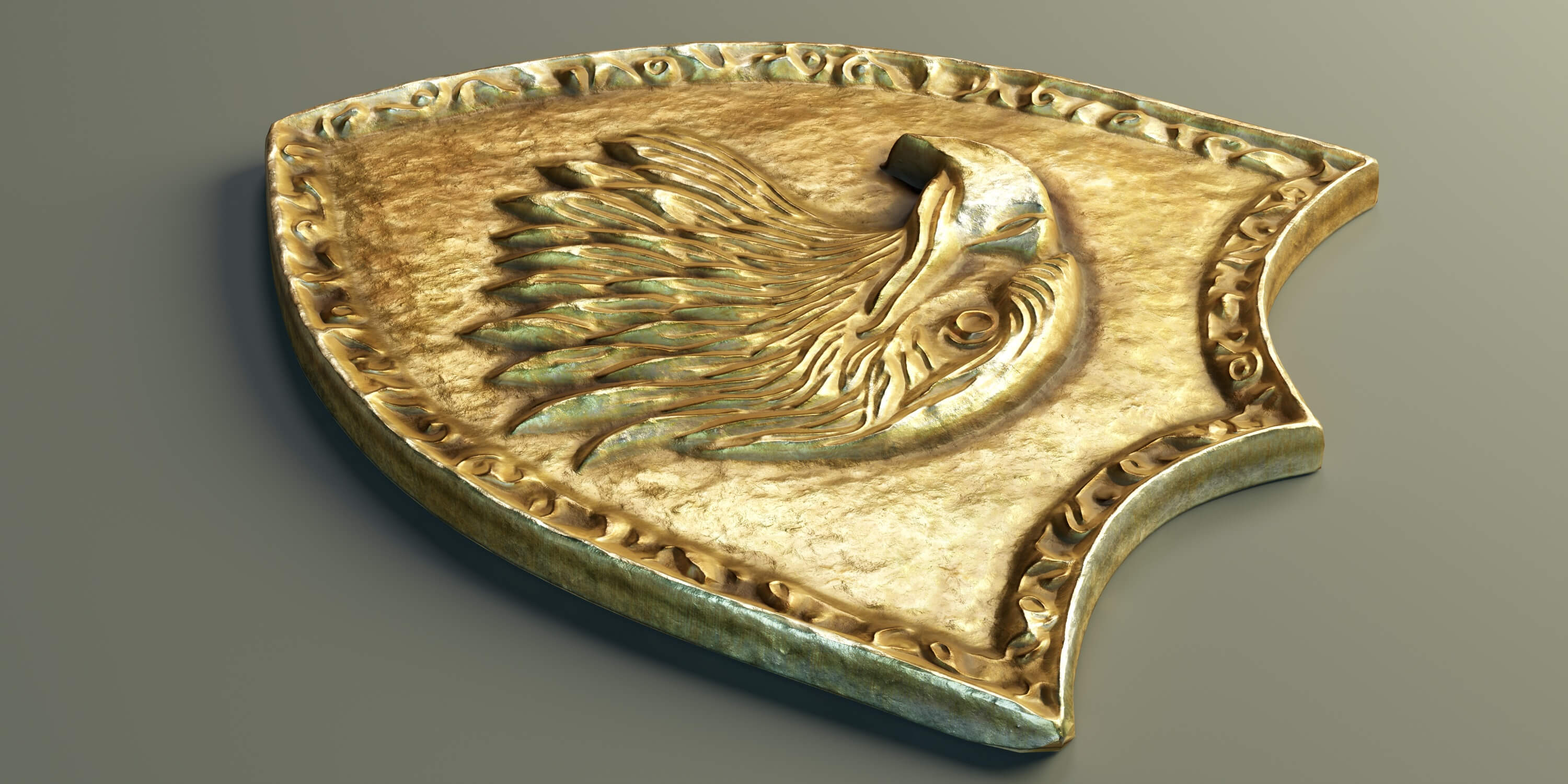 Eagle Heraldic Emblem PBR - 3D Model by YuriBarinov