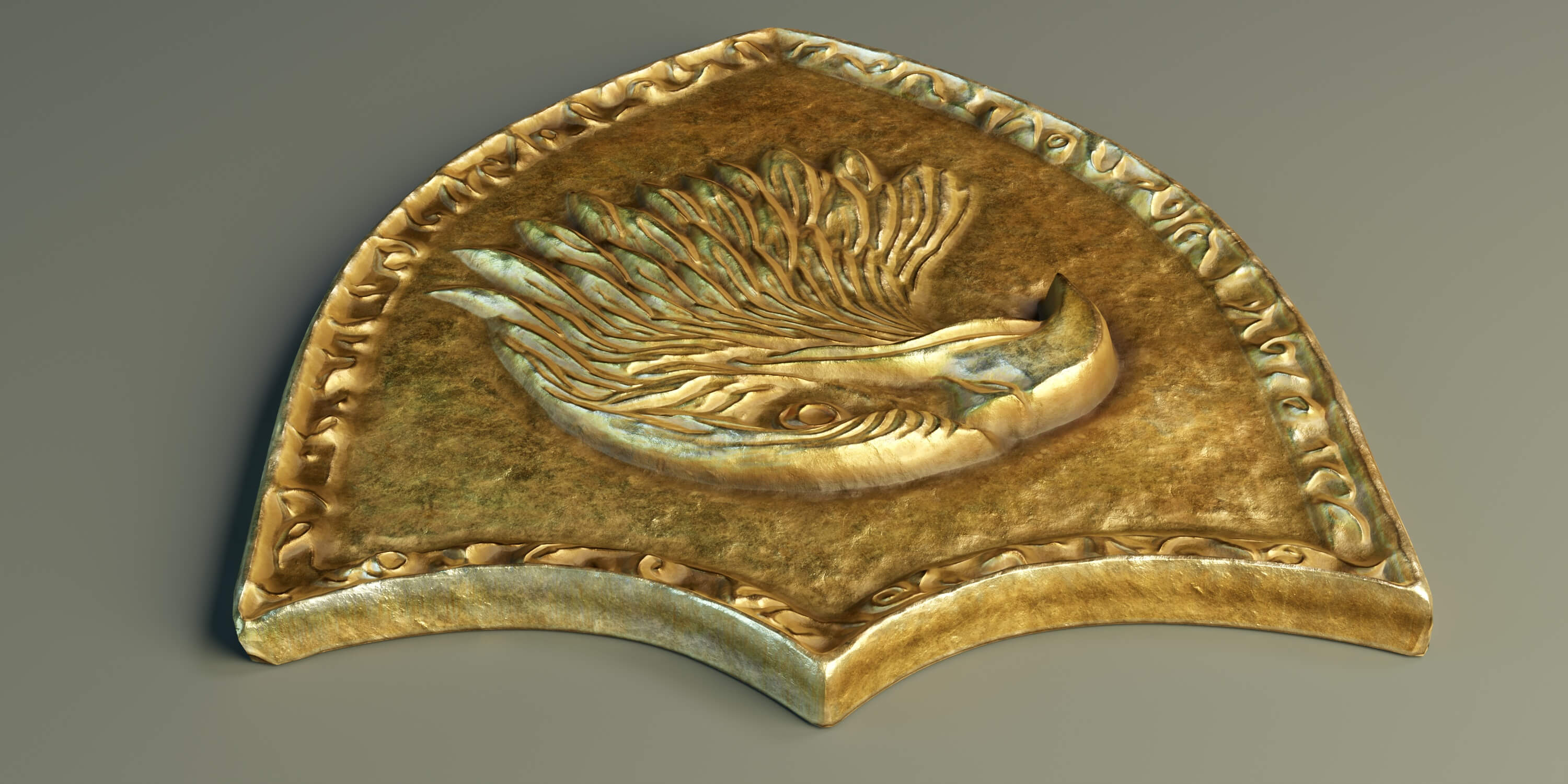 Eagle Heraldic Emblem PBR - 3D Model by YuriBarinov