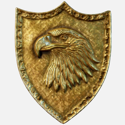 Eagle Heraldic Emblem PBR - 3D Model by YuriBarinov